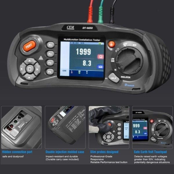 Cem DT-6650 Çok Fonksiyonlu Tesisat Test Cihazı | 36.095,76 TL ...