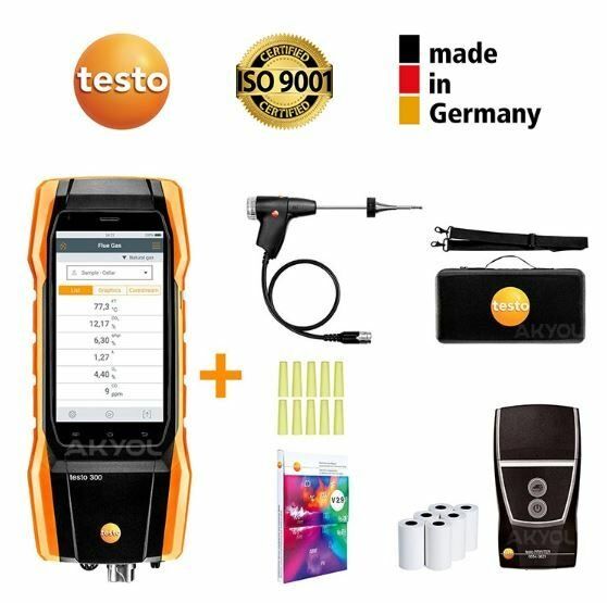 Testo 300 LL Baca Gazı Analiz Cihazı (Yazıcılı Set) 15000 PPM | 123.420 ...